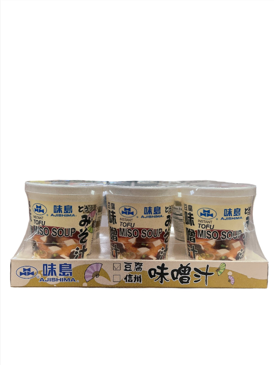 AJISHIMA INSTANT TOFU MISO CUP 6P – Tomato Japanese Grocery