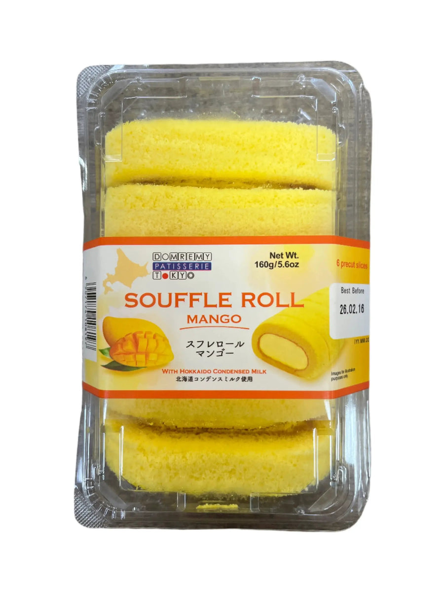DOMREMY SOUFFLE ROLL CAKE MANGO – Tomato Japanese Grocery
