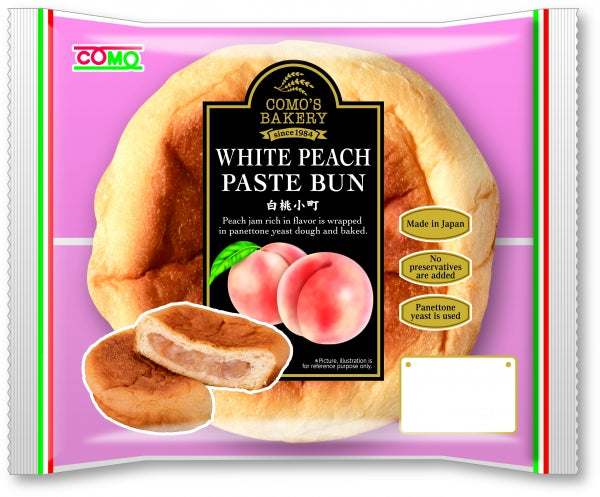 COMO'S BAKERY WHITE PEACH PASTE BUN – Tomato Japanese Grocery