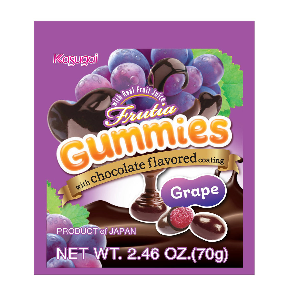 MEIJI FRUTIA CHOCO GUMMIES GRAPE – Tomato Japanese Grocery